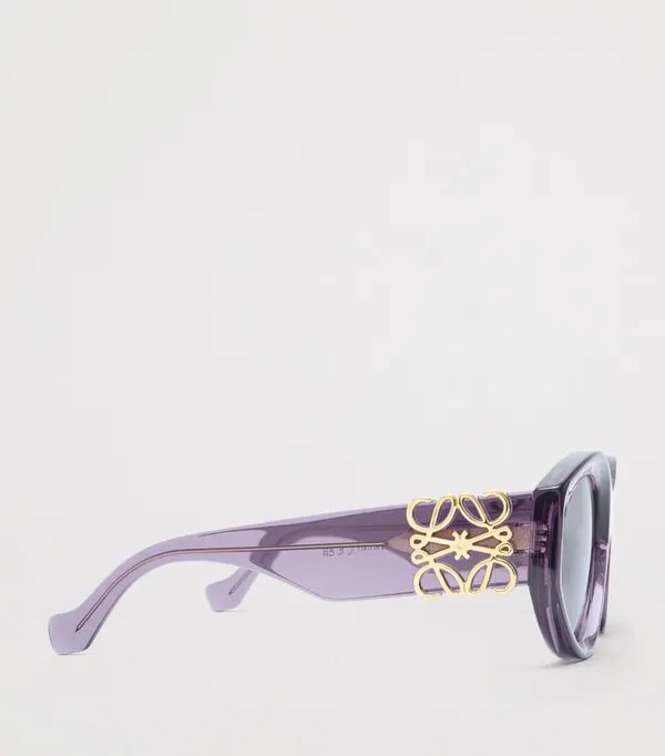 Loewe Butterfly Maxi Anagram Sunglasses - Purple