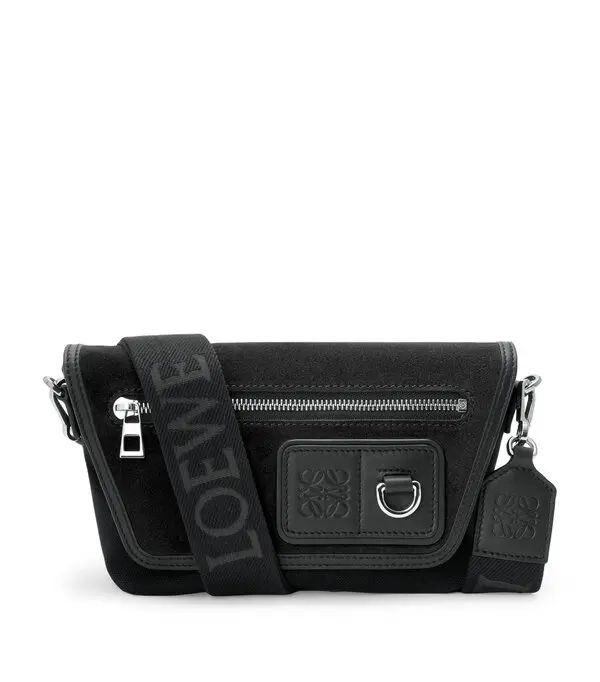 Loewe Mini Flex Messenger Bag - Black