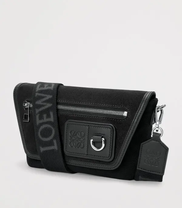 Loewe Mini Flex Messenger Bag - Black