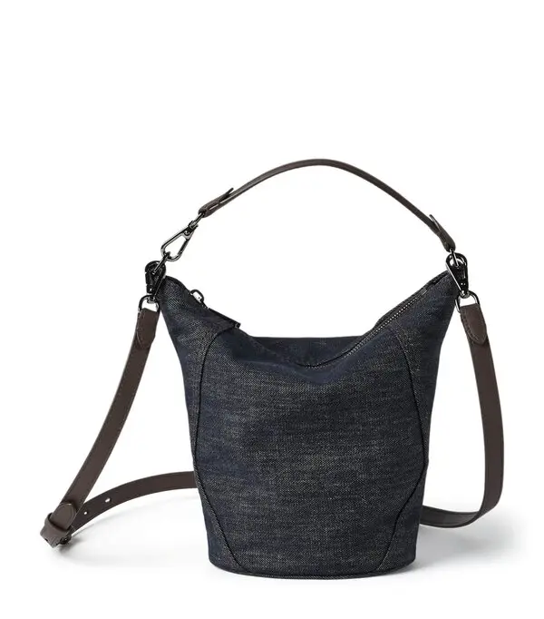 Brunello Cucinelli Small Denim-effect Bucket Bag