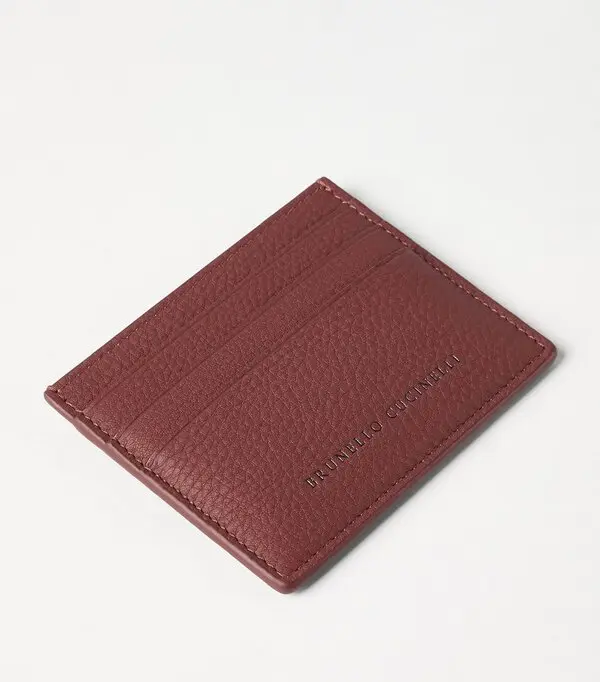 Brunello Cucinelli Leather Card Holder - Red