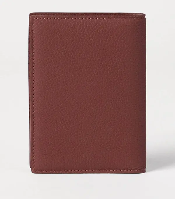 Brunello Cucinelli Leather Passport Holder - Red