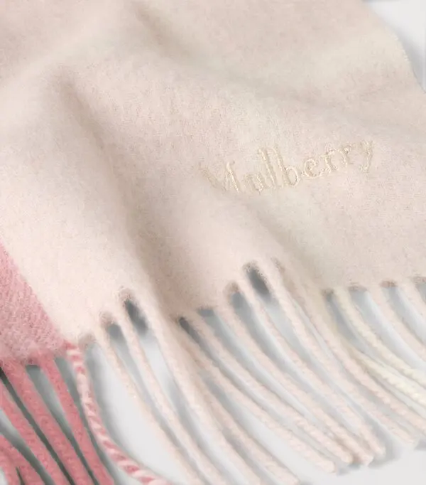 Mulberry Small Merino Check Scarf