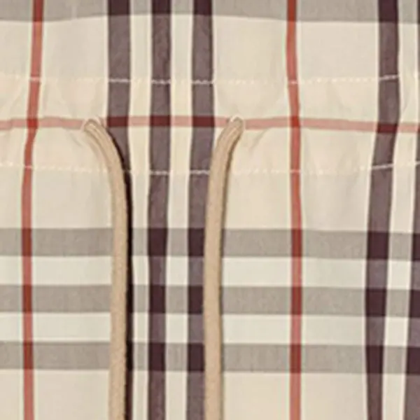 Burberry Checked Cotton Shirt Dress - Beige