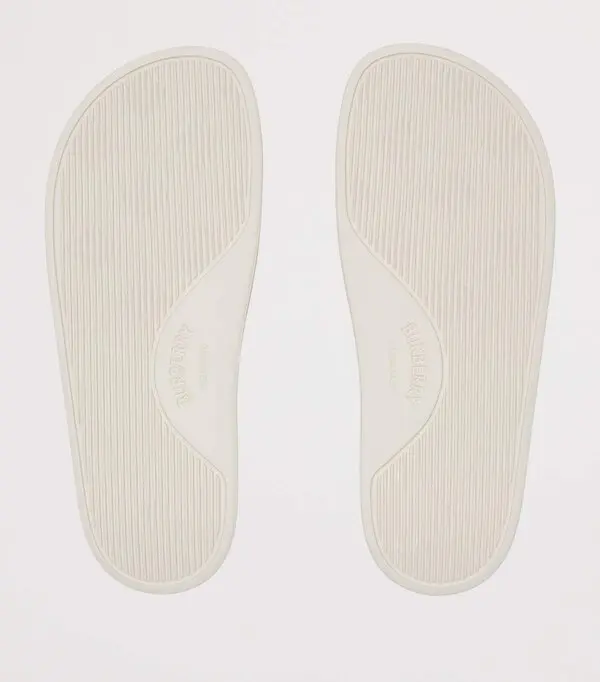 Burberry Logo Slides - Beige