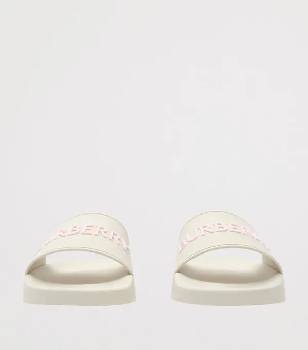 Burberry Logo Slides - Beige
