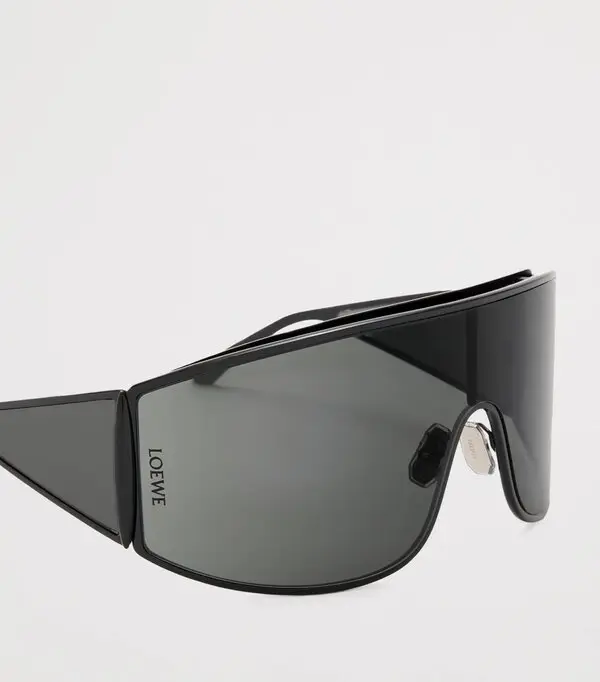 Loewe Metal Speed Shield Sunglasses - Black