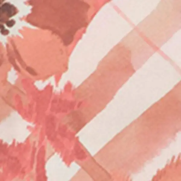 Burberry Silk Watercolour Check Skinny Scarf - Pink