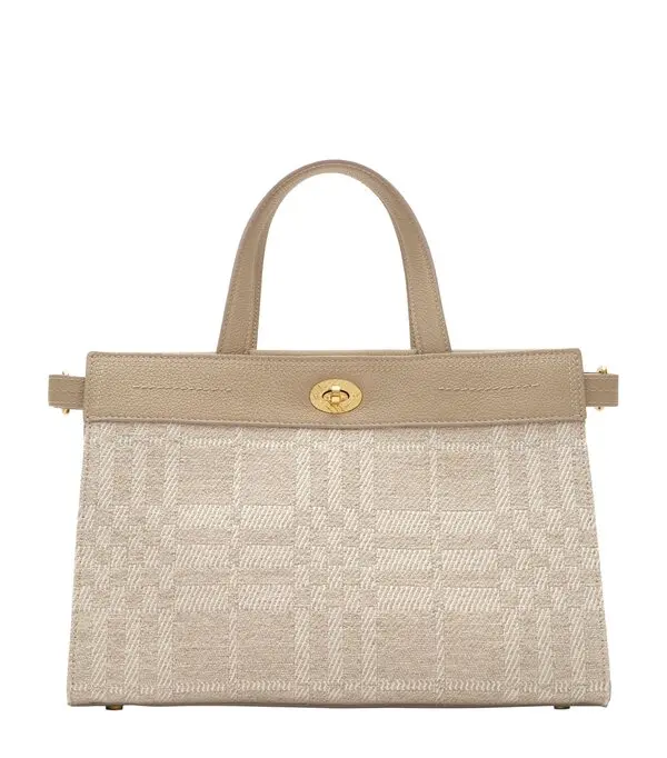 Burberry Linen-cotton Cotswolds Tote Bag - Neutral