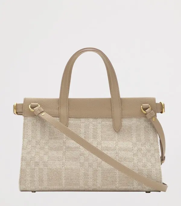 Burberry Linen-cotton Cotswolds Tote Bag - Neutral