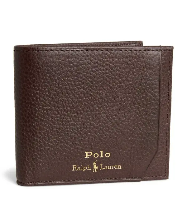 Polo Ralph Lauren Pebbled Leather Wallet - Brown