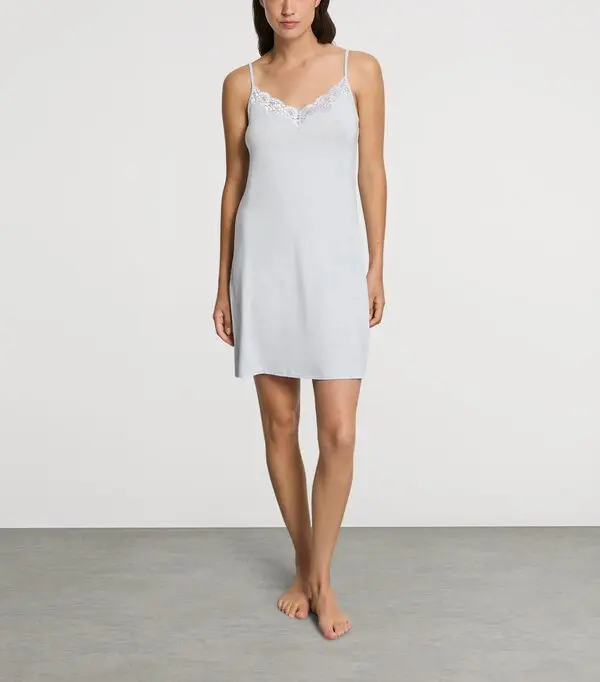 Hanro Natural Elegance Mini Nightdress - Blue