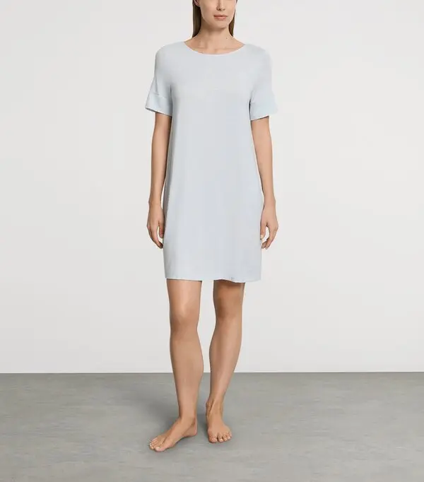 Hanro Natural Elegance Nightdress - Blue