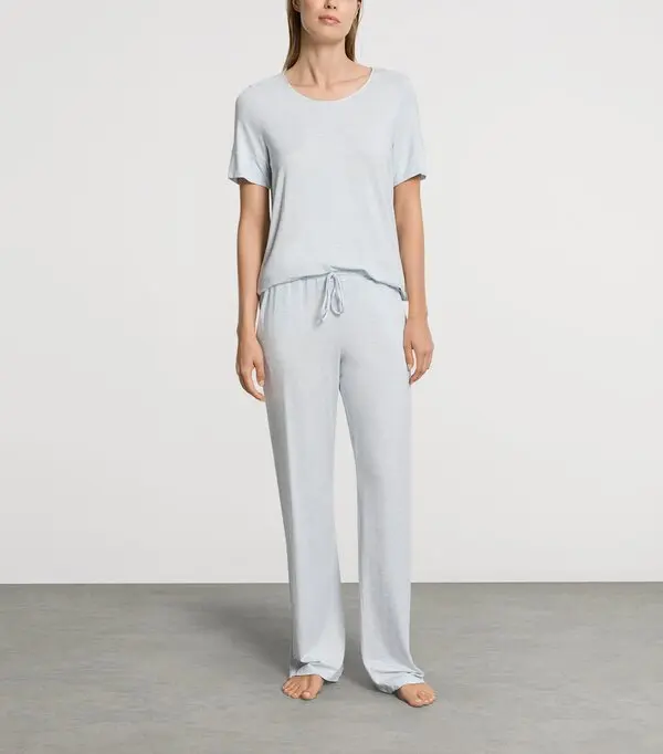 Hanro Natural Elegance Lounge Trousers - Blue