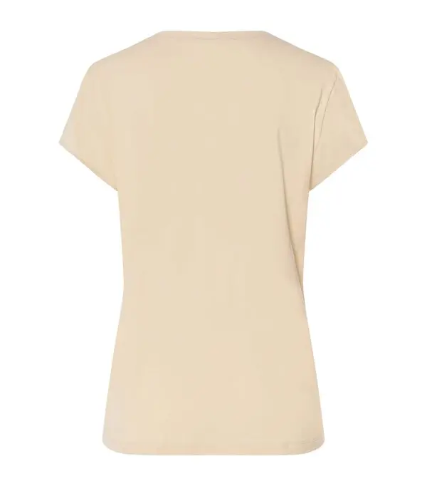 Hanro Organic Cotton V-neck T-shirt - Beige