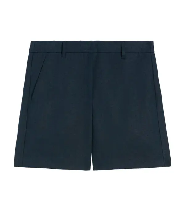 Max Mara Linen Party Shorts - Blue