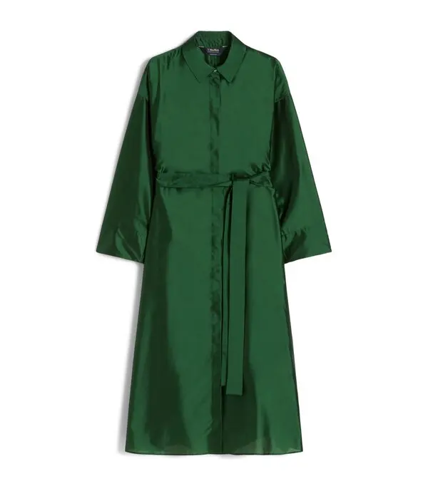 Max Mara Belted Midi Dress - Green