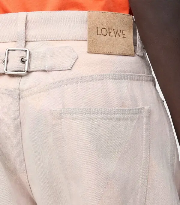 Loewe Argyle-print Straight-leg Jeans