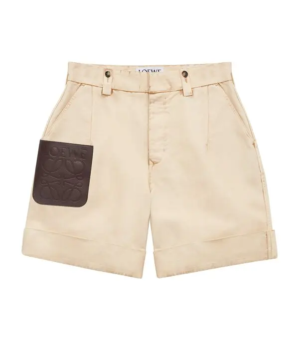 Loewe Cotton Turn-up Shorts