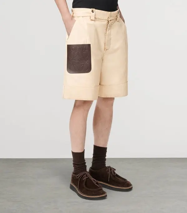Loewe Cotton Turn-up Shorts