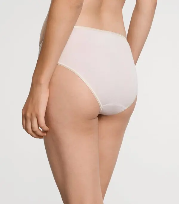 Hanro Cotton Seamless Midi Briefs - Pink