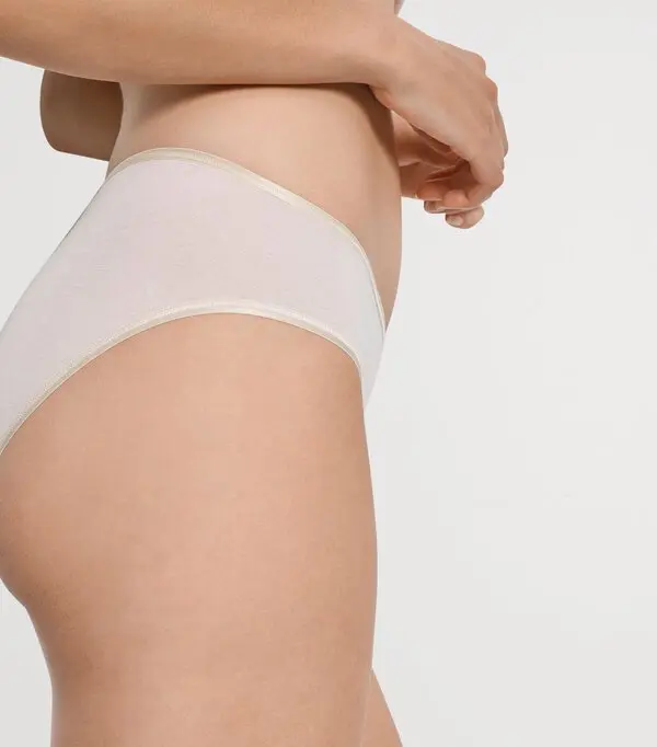 Hanro Cotton Seamless Midi Briefs - Pink