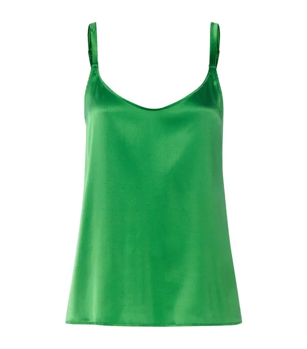Hanro X Charlotte Adam Silk-blend Camisole - Green