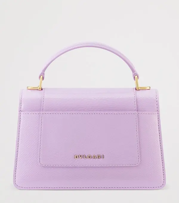 BVLGARI Mini Snakeskin Serpenti Forever Top-handle Bag - Pink