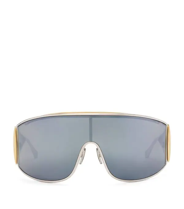 Loewe Metal Speed Shield Sunglasses - Silver