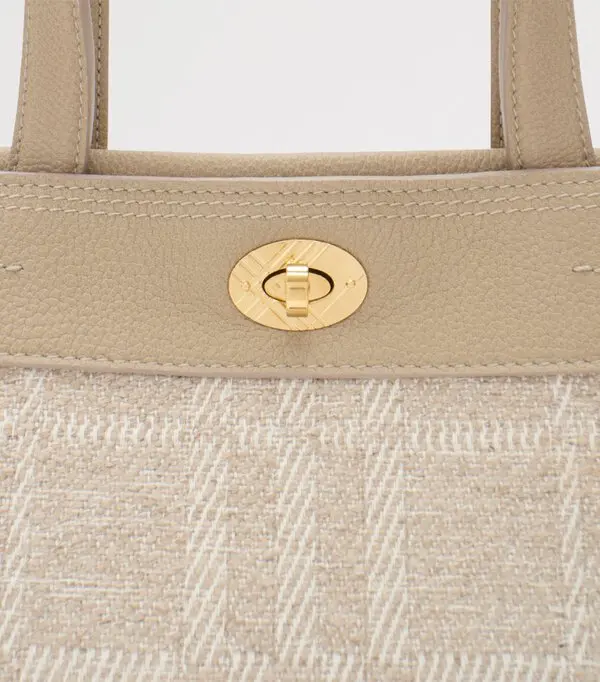 Burberry Linen-cotton Cotswolds Tote Bag
