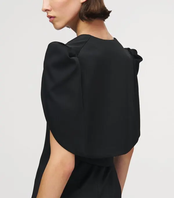 Alexander McQueen Cropped Crepe Jacket