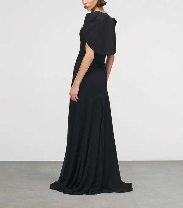 Alexander McQueen Cropped Crepe Jacket