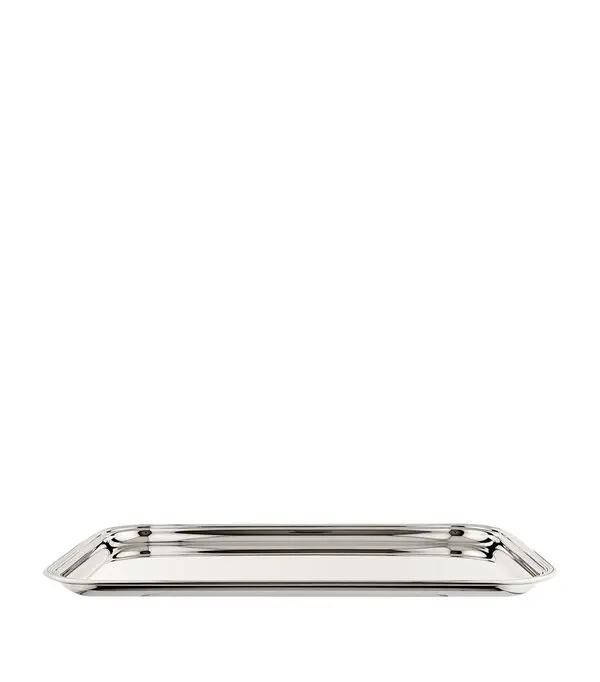 GREGGIO Plated Georgian Rectangular Tray - Silver