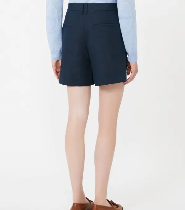 Max Mara Linen Party Shorts - Blue