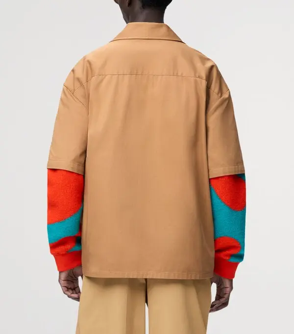 Loewe Cotton-blend Zip-up Shirt