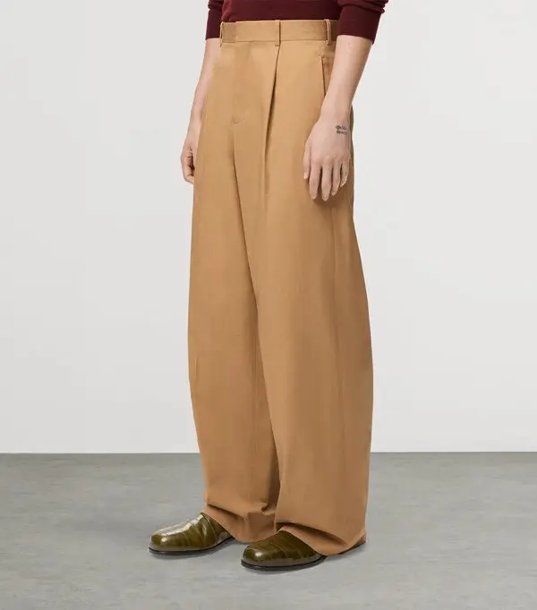 Loewe Cotton Wide-leg Trousers