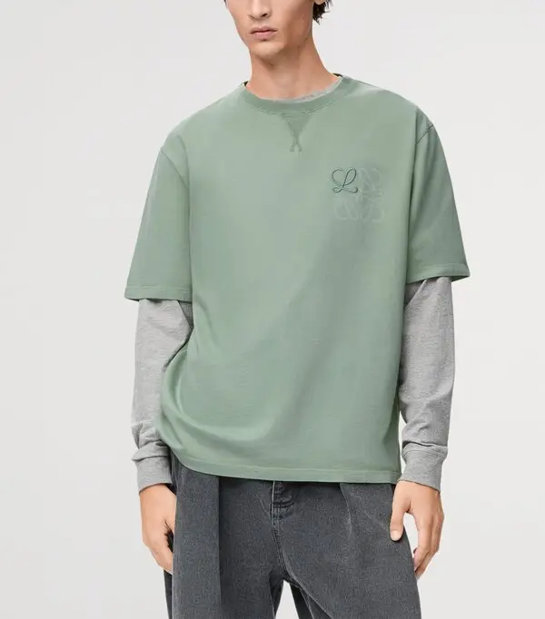 Loewe Cotton-blend Anagram T-shirt