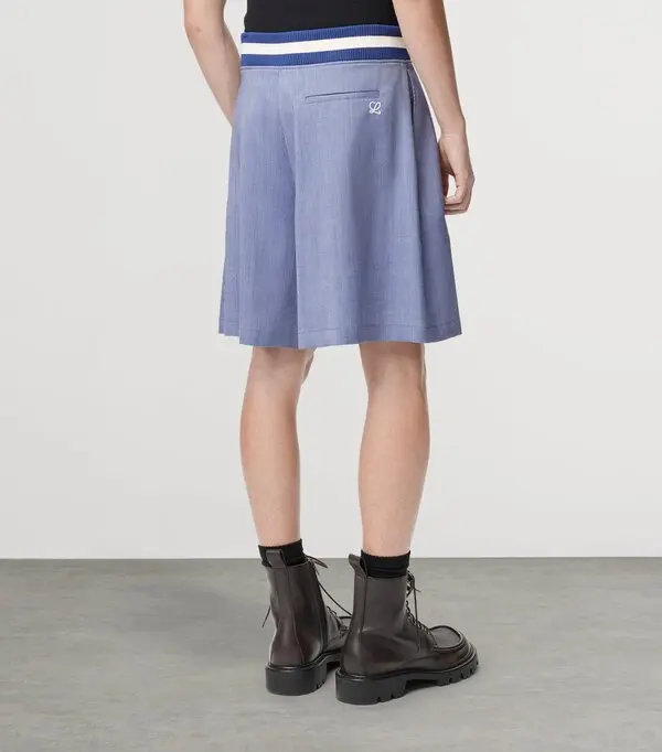 Loewe Wool-blend Tailored Shorts