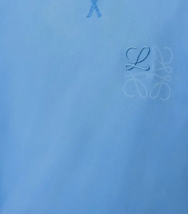 Loewe Cotton-blend Anagram T-shirt - Blue