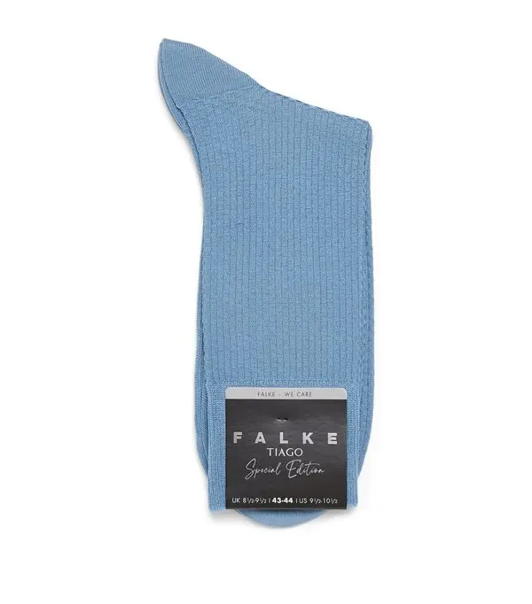 Falke Tiago Special Cotton-blend Socks - Blue