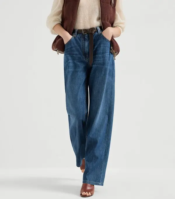 Brunello Cucinelli Monili-embellished Straight Leg Jeans