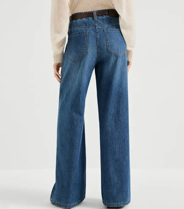Brunello Cucinelli Monili-embellished Straight Leg Jeans