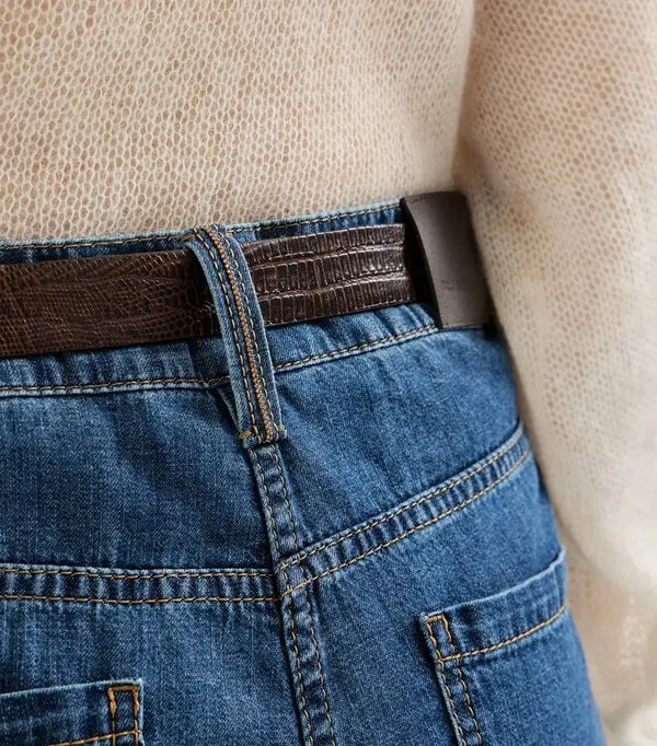 Brunello Cucinelli Monili-embellished Straight Leg Jeans