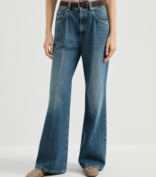 Brunello Cucinelli Flared Jeans - Blue