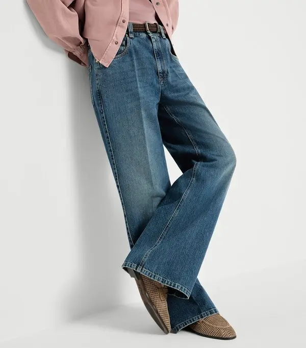 Brunello Cucinelli Flared Jeans - Blue