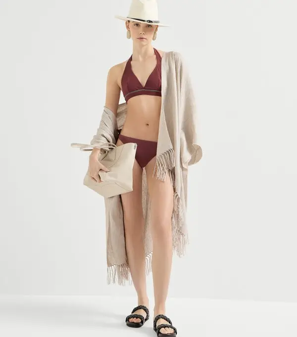 Brunello Cucinelli Halterneck Bikini Top