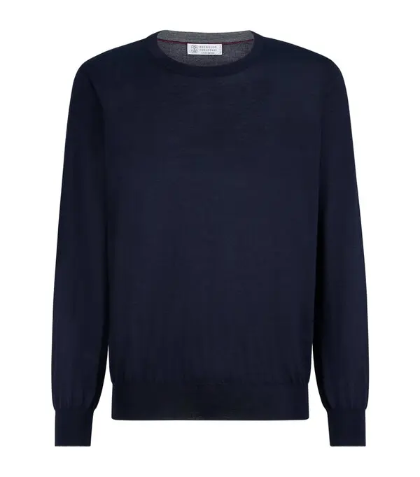 Brunello Cucinelli Cashmere-silk Crew-neck Sweater