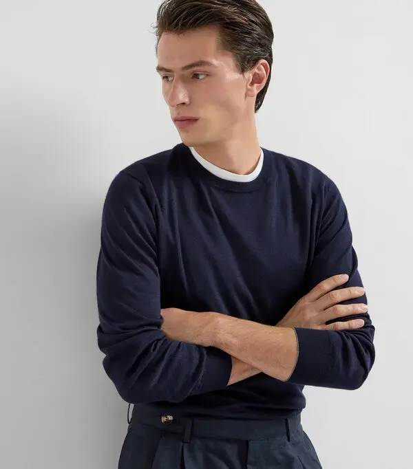Brunello Cucinelli Cashmere-silk Crew-neck Sweater