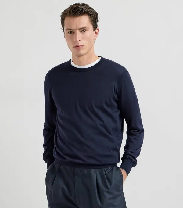 Brunello Cucinelli Cashmere-silk Crew-neck Sweater