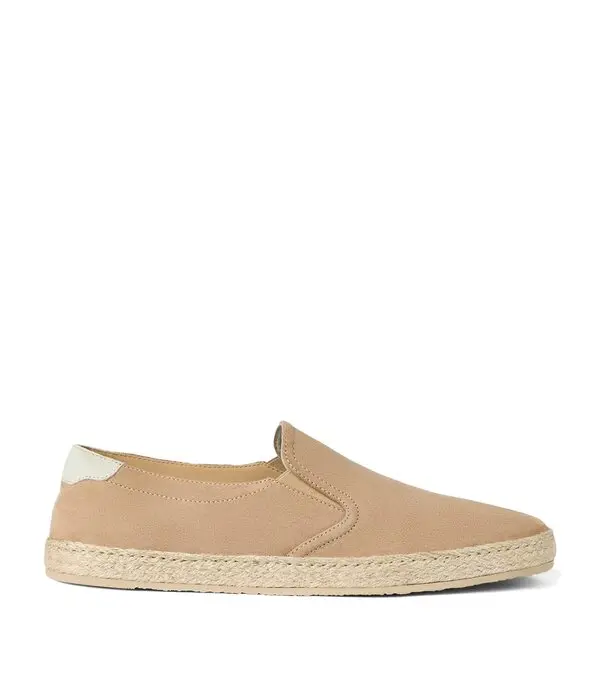 Brunello Cucinelli Suede Espadrilles - Orange